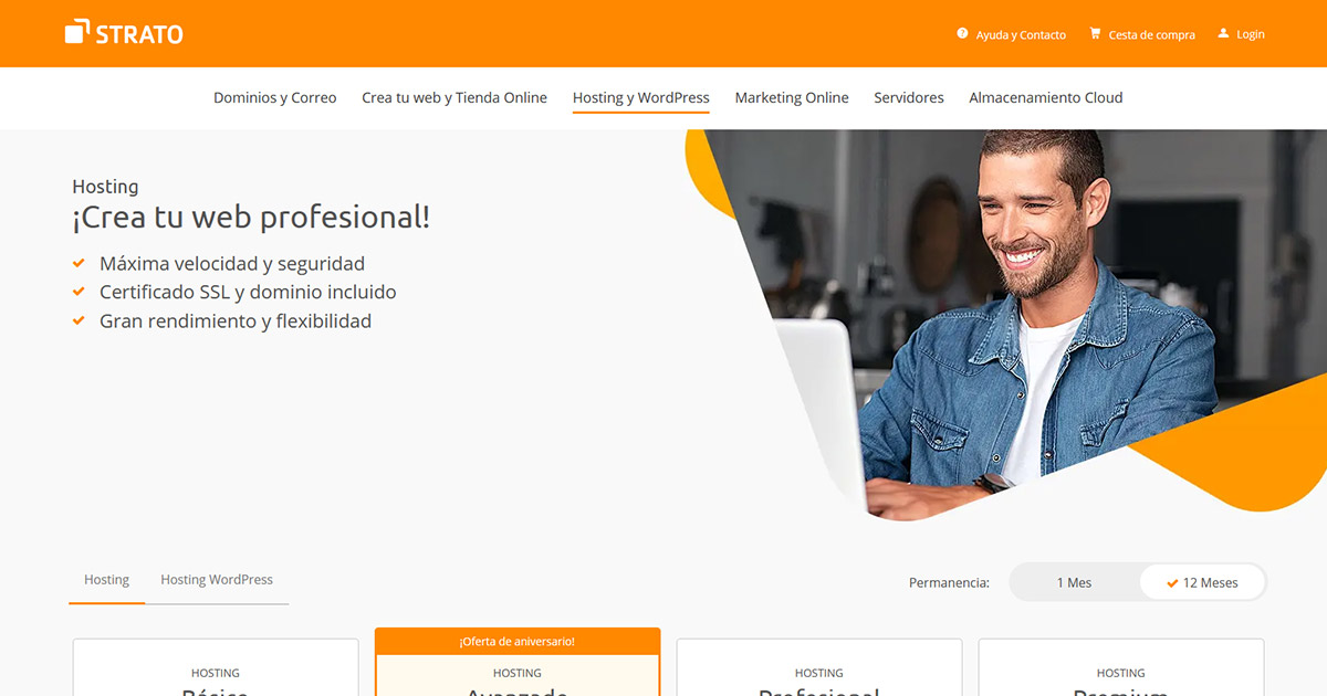 Hosting - Alojamiento de calidad y bajo precio | STRATO